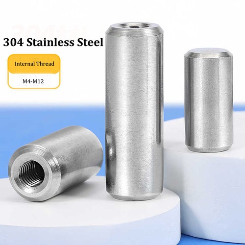 Cylindrical Pin Internal Thread A2 Stainless Steel Round Connector Tube ...