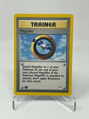 Pokemon Neo Destiny 1st Edition Trainer Magnifier 101/105 Non-Holo NM ...