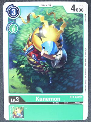 Kunemon BT3-045 C - Digimon Cards #26 | eBay