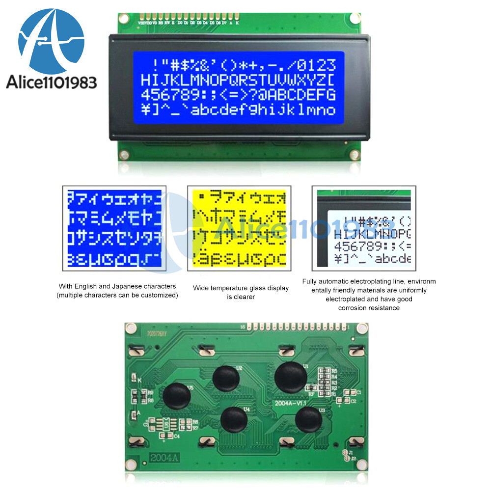 LCD1602/2004A I2C Board 16*2 Character LCD Display IIC I2C Interface 5V ...
