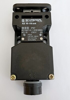 Schmersal AZ 16-03zvk Safety Switch -Key Spring Return - 3 NC - New ...