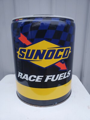 Sunoco 5 Gal Race Fuel Empty Gas Can Racing Mancave Bar Garage NOS | eBay