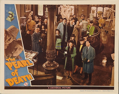SHERLOCK HOLMES PEARL OF DEATH REPRO LOBBY CARD PHOTO BASIL RATHBONE | eBay