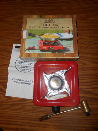 The ETNA Singler burner Gas Stove for Camping Vulcan Series by Texsport ...