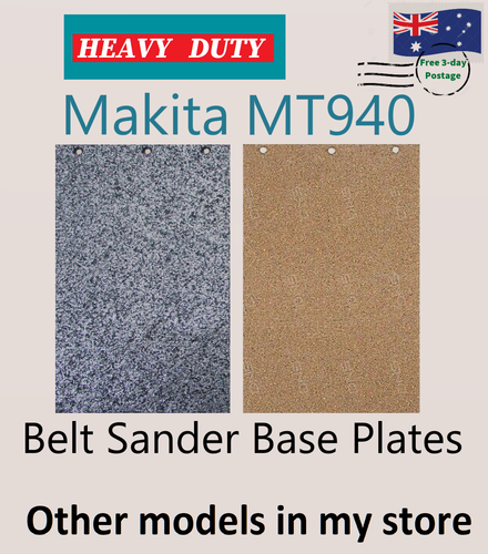 Makita MT940 - Cork - Carbon Graphite Heavy Duty Belt Sander Base Plate ...