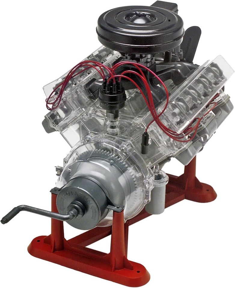 Revell 85-8883 1/4 Visible V-8 Engine Plastic Model Kit, 12-Inch,Multi ...
