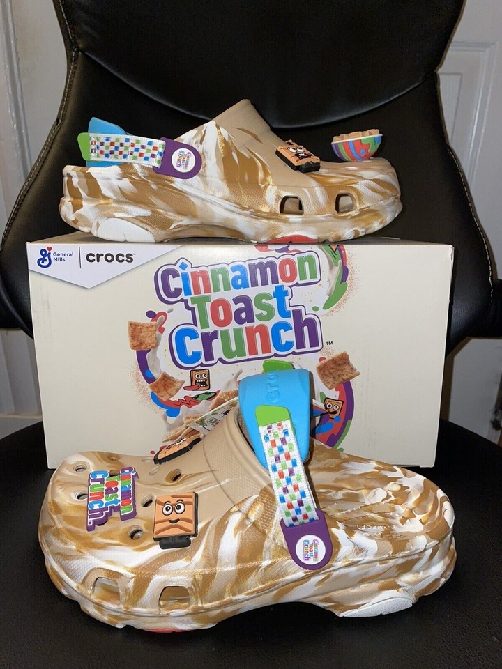 Crocs x Cinnamon Toast Crunch Croc Shoes Size J4 Youth Womens 6 | eBay