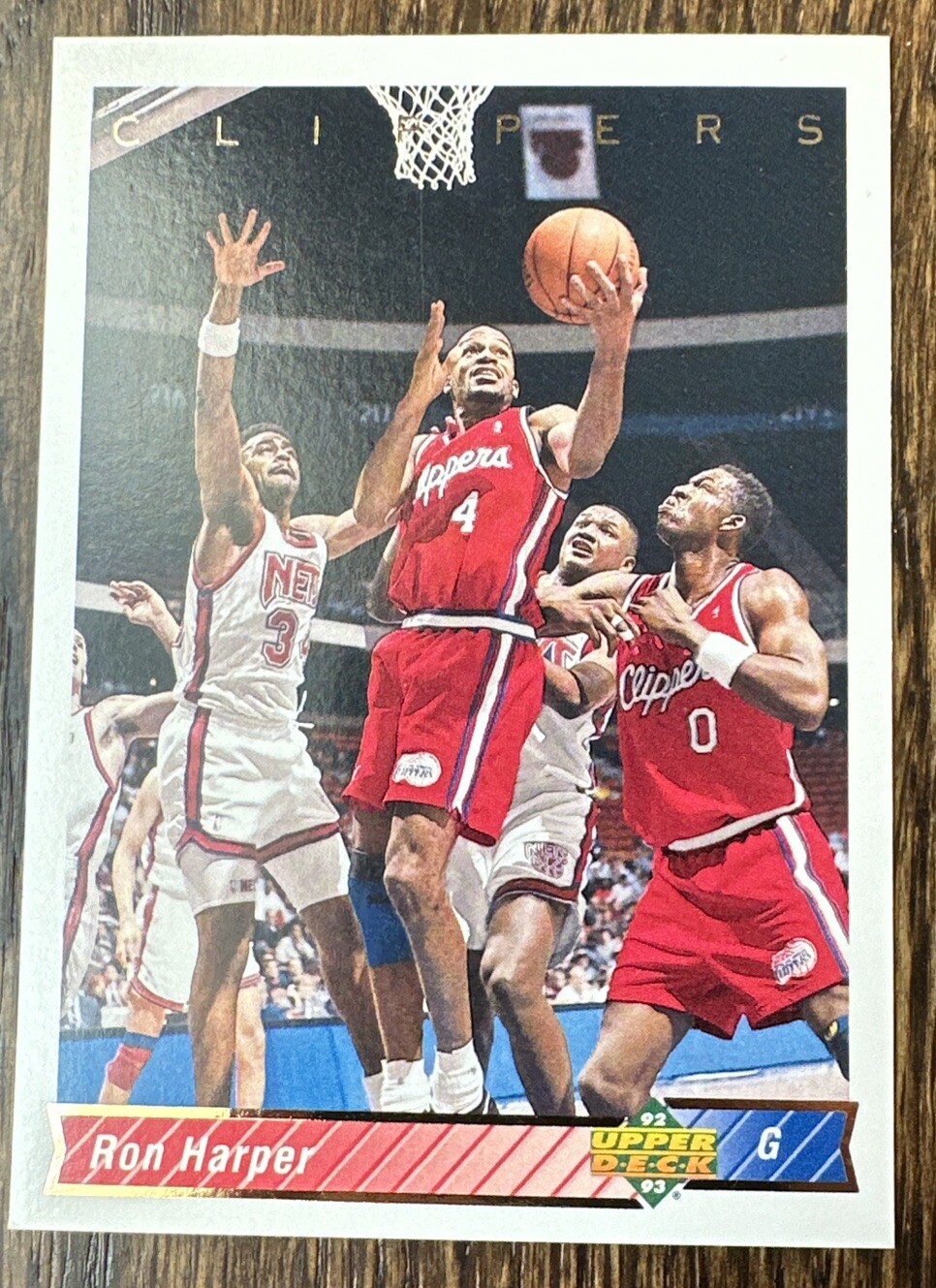 1992 NBA Upper Deck Card #258 RON HARPER Los Angeles Clippers Near Mint ...