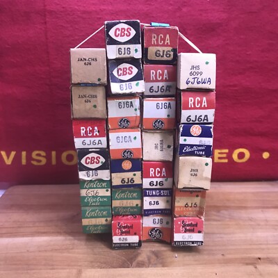 6J6 VACUUM TUBE or 6J6A Various Brand Tested as NOS ( PRICE FOR ONE ...