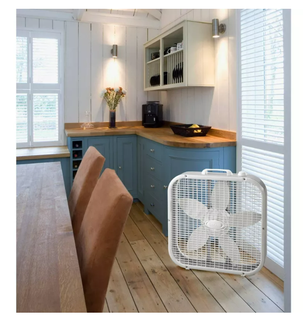 Lasko 20" Classic Box Fan with Weather-Resistant Motor, 3 Speeds, 22.5 ...