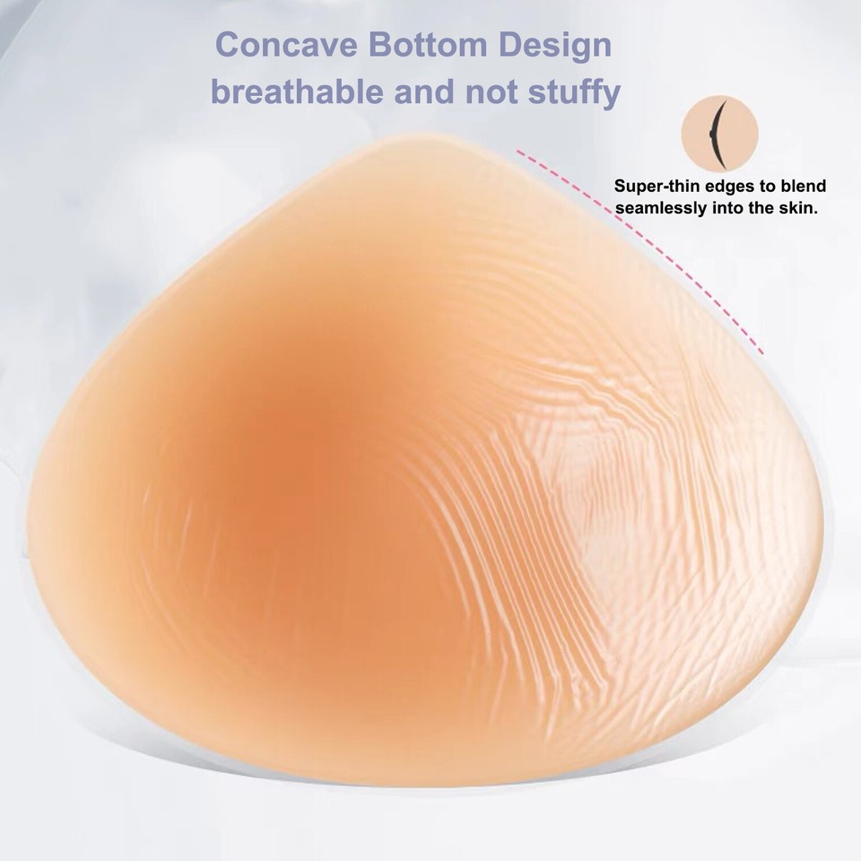 Silicone Breast Form Bra Enhancer Insert Pad Mastectomy Prosthesis One ...