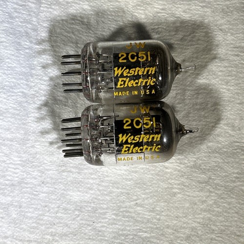 NOS Western Electric JW 2C51 Matched Pair, Sq Getters, Blk Plates ...