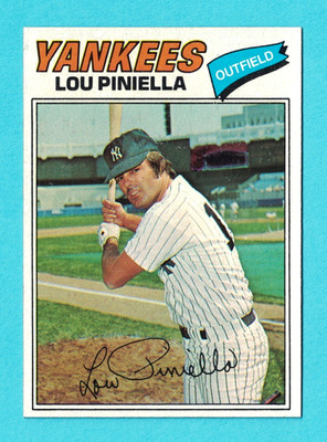 1977 Topps #96 Lou Piniella NM+ New York Yankees | eBay