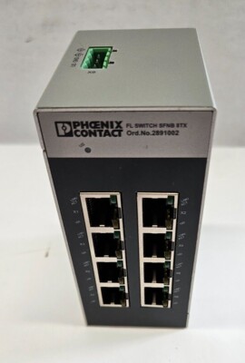 Phoenix Contact FL Switch SFNB 8TX 8-Port Ethernet Switch Module ...