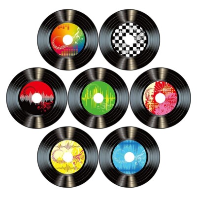 Rock & Roll Music Party Decoration Paper Record Cutouts Craft Room ...