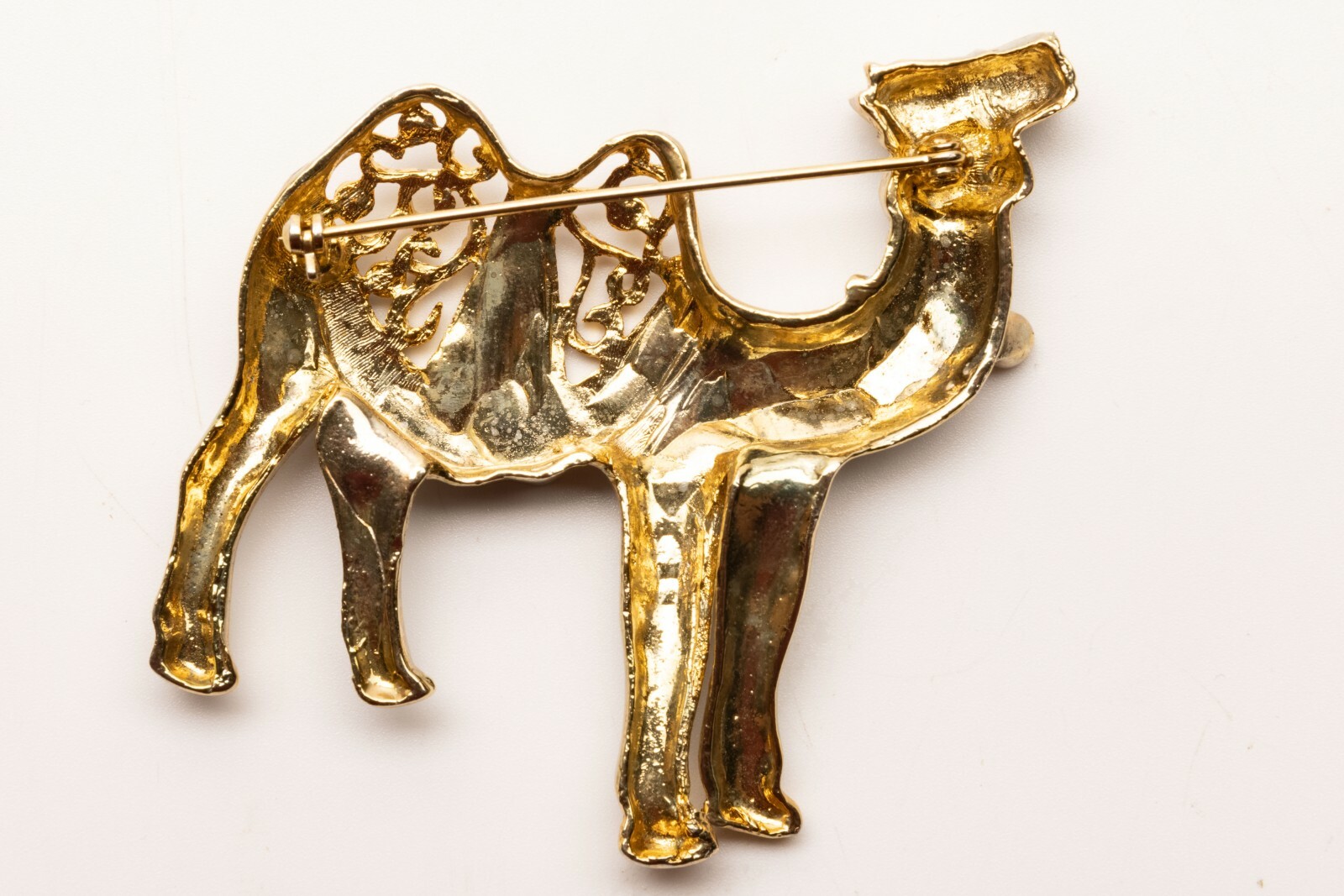 Vintage Rhinestone Camel Lapel pin Large | eBay