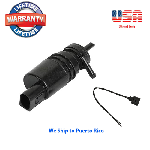 Windshield Washer Pump+PIGTAIL FOR Audi BMW Mercedes GM Dodge Honda ...
