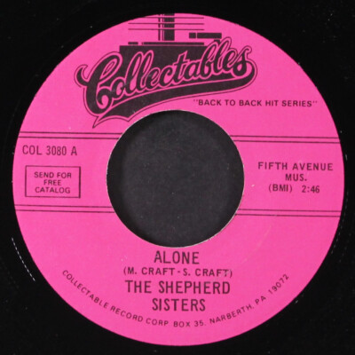 SHEPHERD SISTERS / JANIE GRANT: alone / triangle COLLECTABLES 7" Single ...