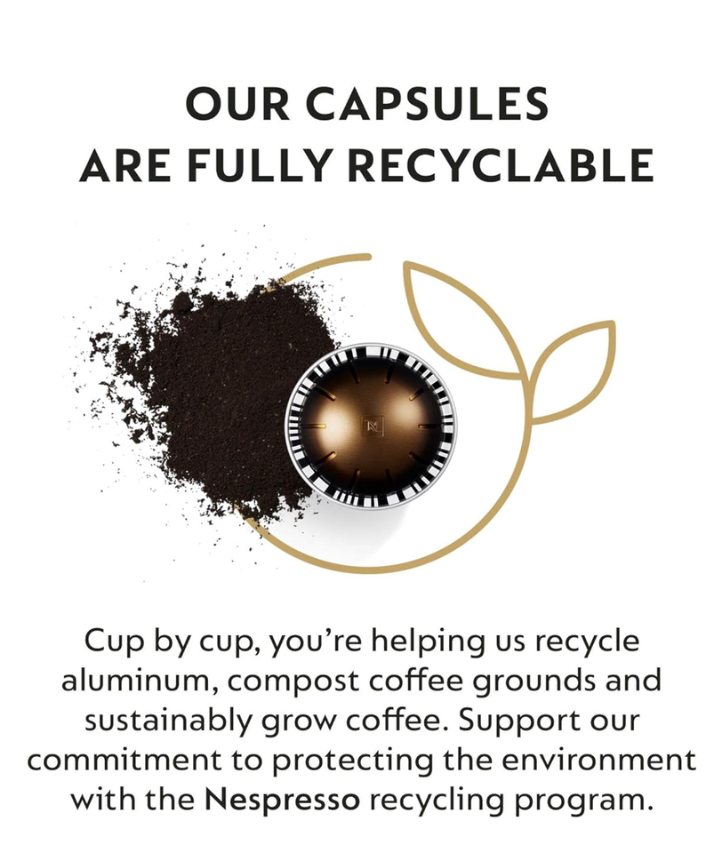NESPRESSO Vertuo Double Espresso Chiaro, Medium Roast Espresso Coffee ...