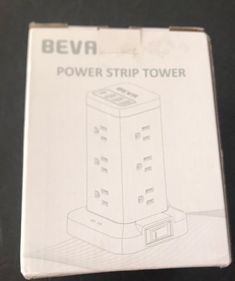 BEVA Power Strip Tower with USB Ports, 6.5 FT Surge Protector Power Tower | eBay