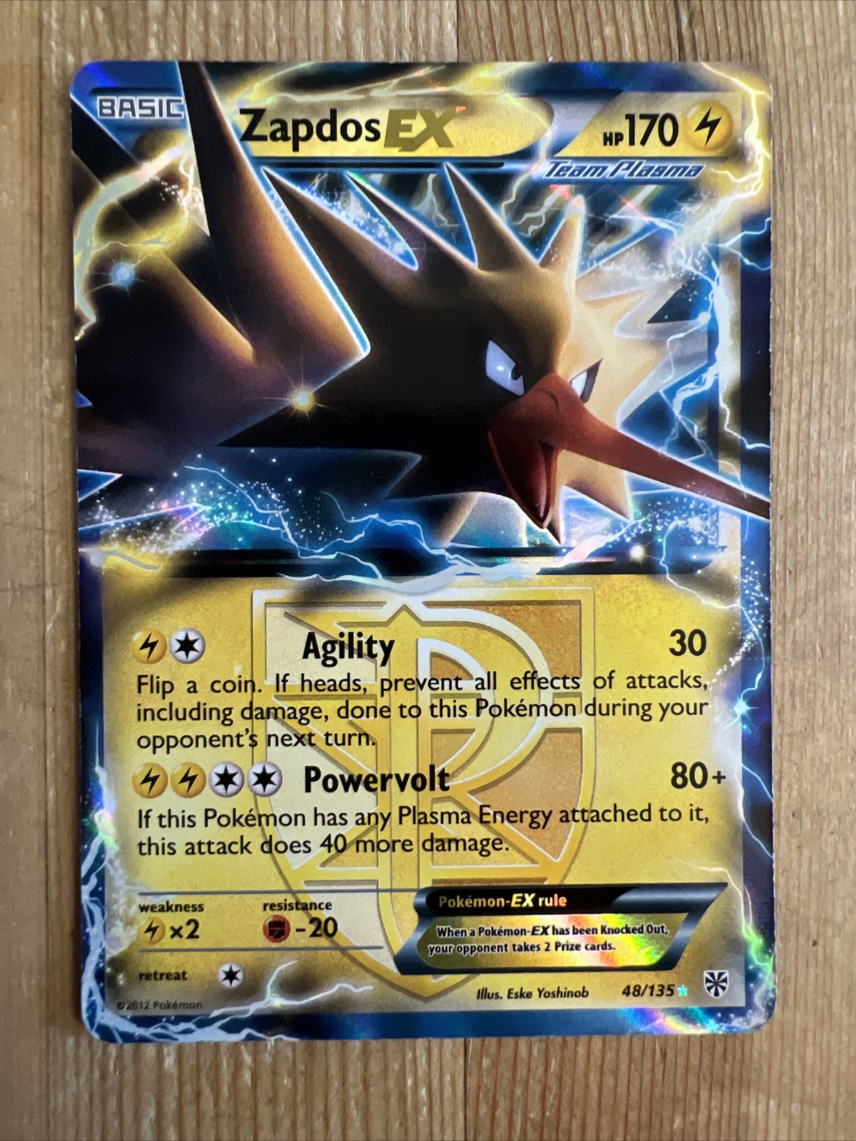 Pok%C3%A9mon+TCG+Zapdos-EX+Black+and+White+Plasma+Storm++48%2F135+Holo ...