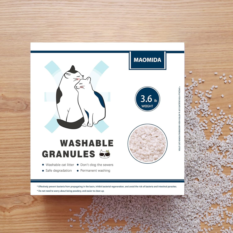 Cat Litter Box Washable Granules Refills. Compatible to Cat Genie ...