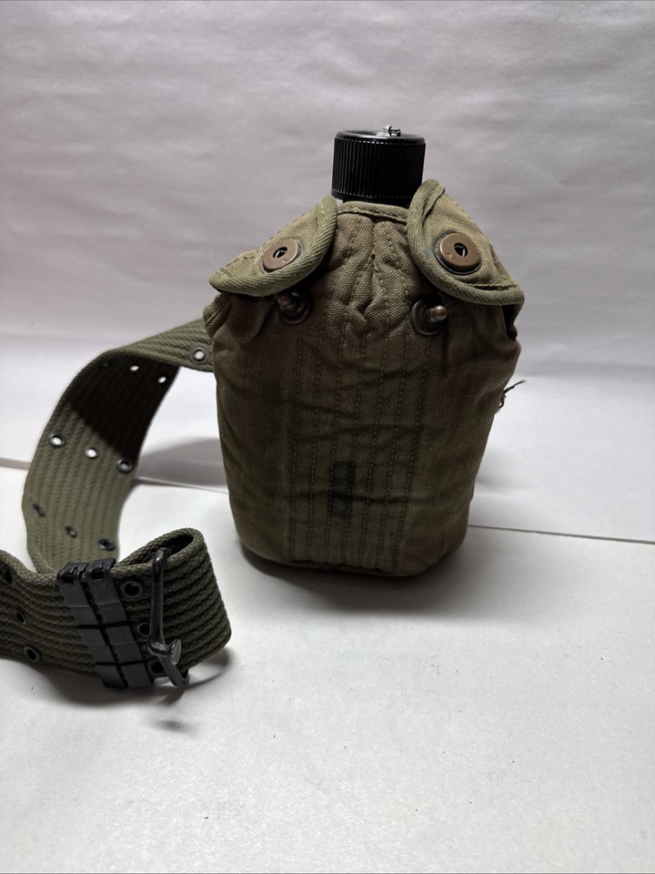 UNISSUED WW2 US Army M1910 Khaki canteen web belt set dated 1945 | eBay