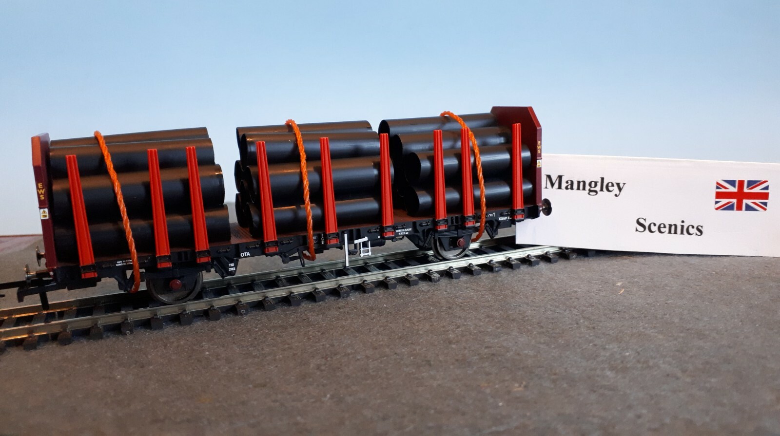 MANGLEY SCENICS 1/76 Scale pipe load for Hornby OTA wagon model railway ...