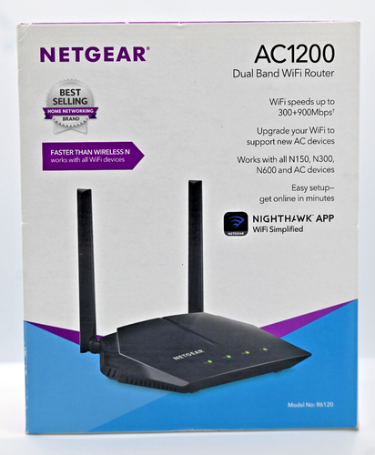NETGEAR AC1200 Dual Band WiFi Router Model R6120 | eBay