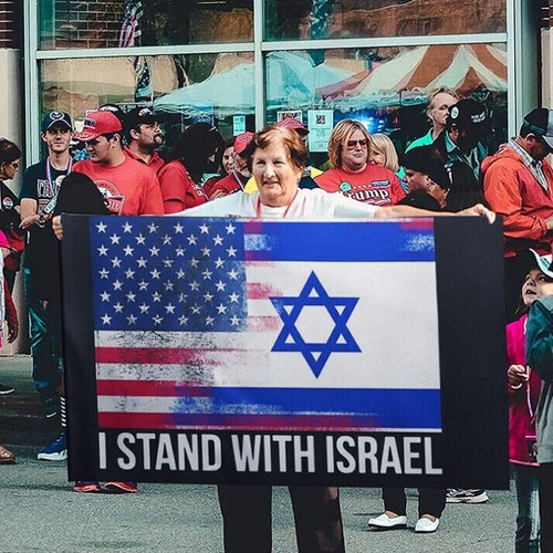 3x5 Foot I Stands with Israel Flag USA Solidarity Together Jewish ...