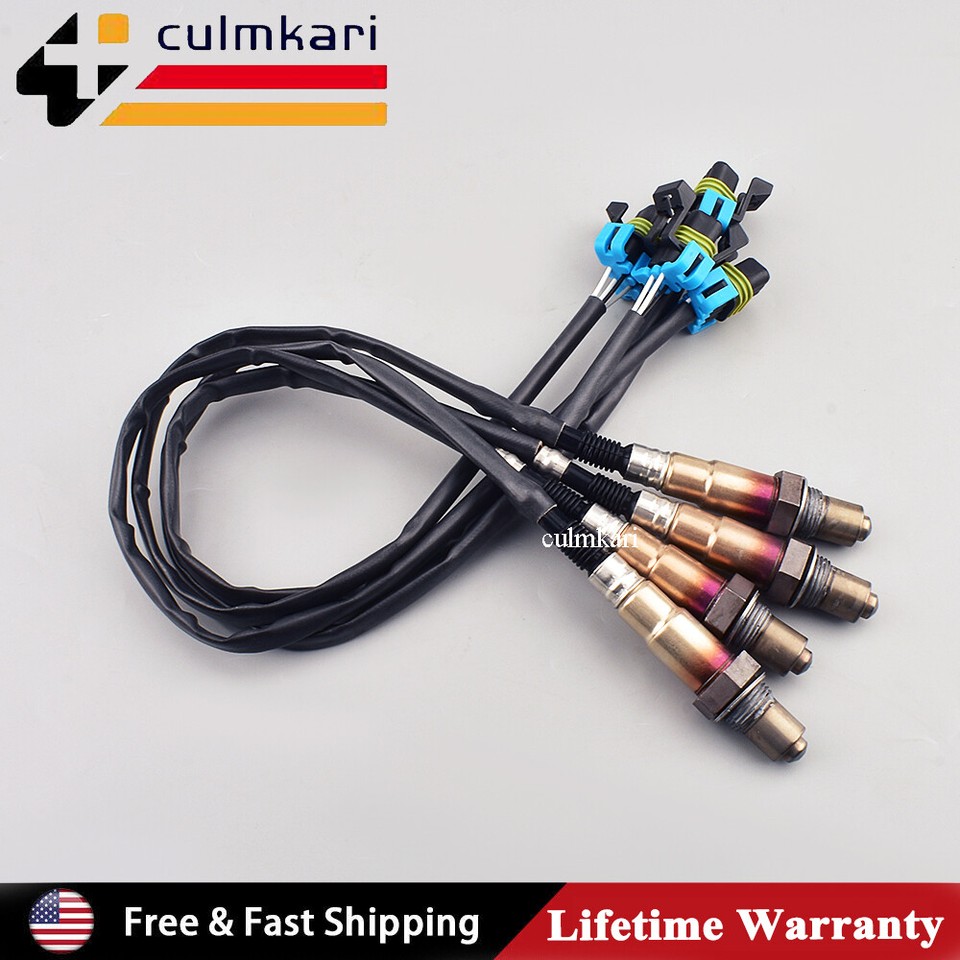 4pc Bosch Oxygen O2 Sensor Upstream Downstream Set for 2009-2017 Chevy ...