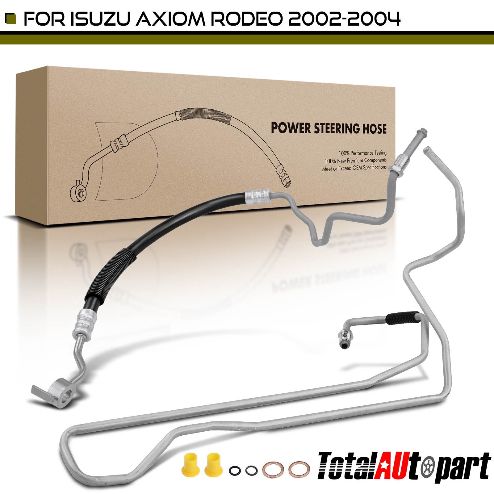 2x Power Steering Pressure & Return Line Hose Assy for Isuzu Rodeo ...