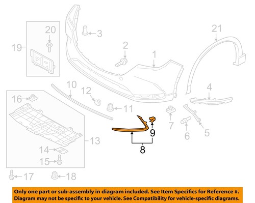 MAZDA OEM 16-18 CX-9 Front Bumper Grille Grill-Trim Molding Left ...