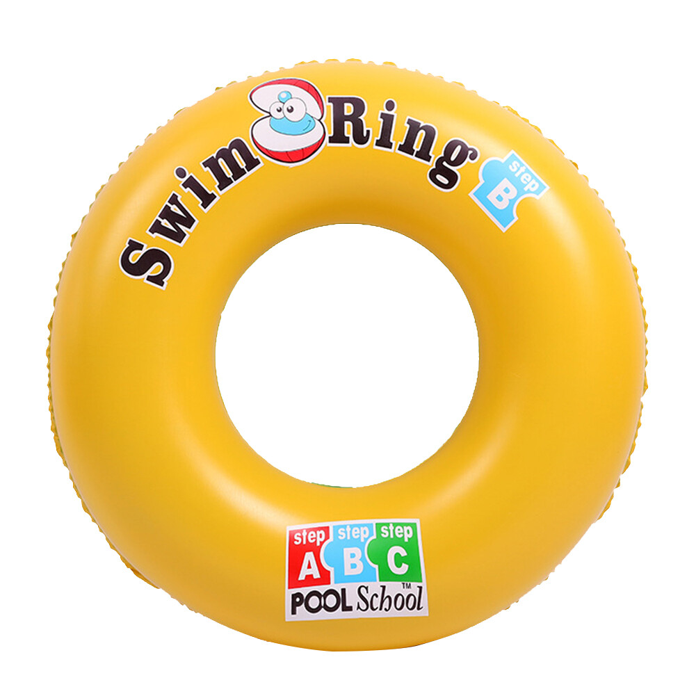 Adult Kids Letter Inflatable Swim Ring Thickened Pool Sea Float Circle ...