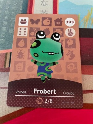 FROBERT #393 Animal Crossing Amiibo Authentic Nintendo Mint Card | eBay