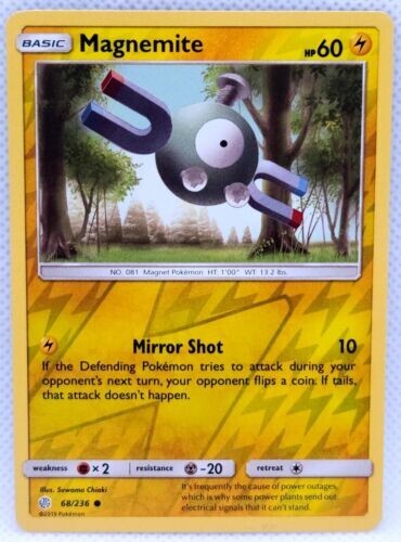 Pokemon Cosmic Eclipse Magnemite Reverse Holo tcg card | eBay
