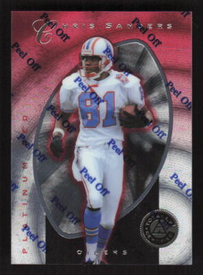1997 Pinnacle Totally Certified Platinum Red #59 Chris Sanders ...