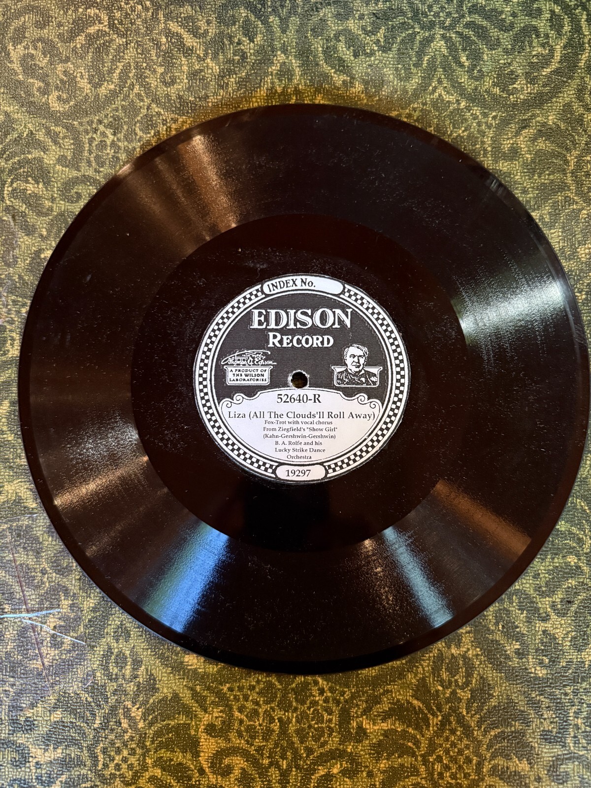 Edison 52640 B.A. Rolfe Lucky Strike Or LIZA 78rpm JAZZ E+ 1929 DON ...