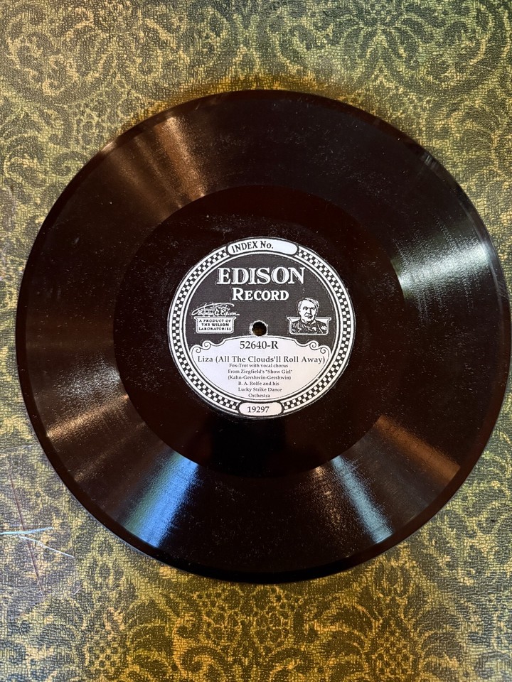 Edison 52640 B.A. Rolfe Lucky Strike Or LIZA 78rpm JAZZ E+ 1929 DON ...