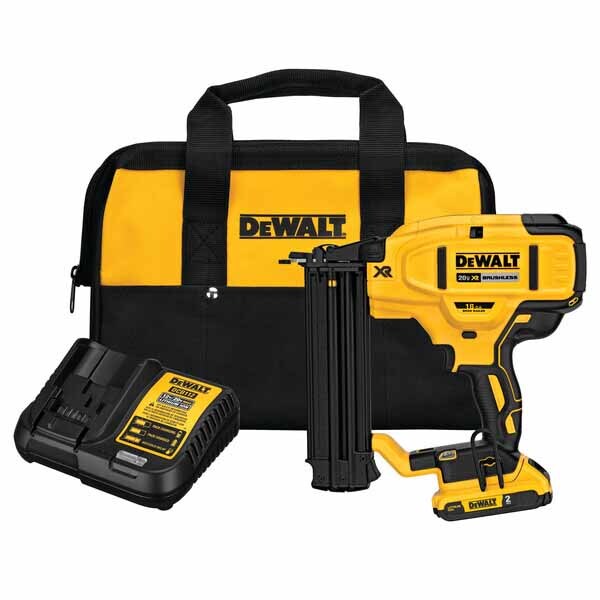 DeWalt DCN680D1 20V MAX XR 18 Gauge Brushless Cordless Brad Nailer Kit ...