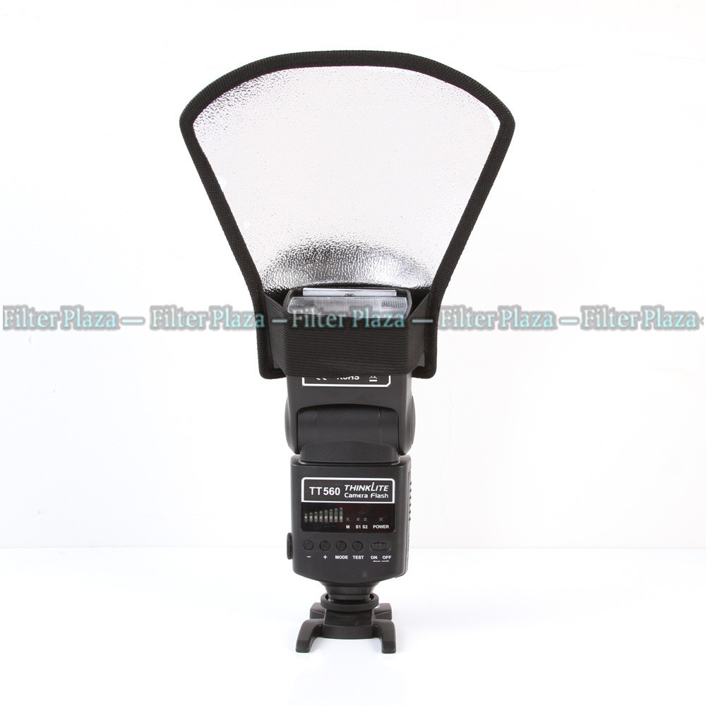 Universal Flash Diffuser Softbox Silver/White Reflector for Speedlite ...