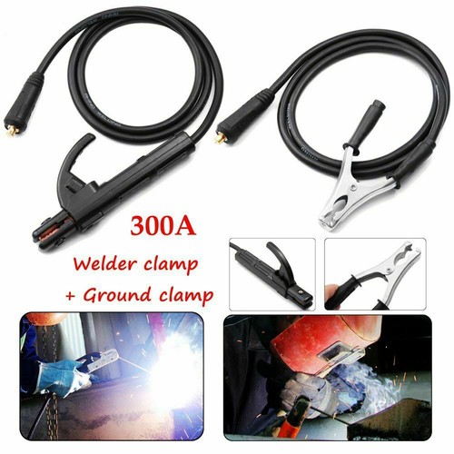 300A Ground Earth Clamp Stick Welder Cable For MMA ARC Welding Inverter ...
