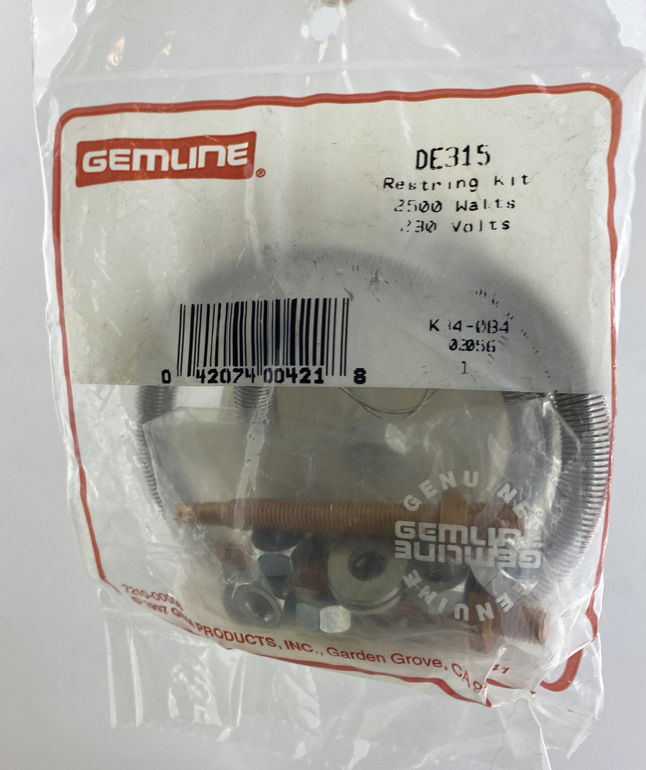 Gemline DE315 Heater Restring Kit 2500W 230V | eBay