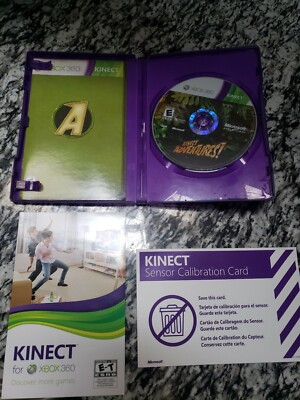 Kinect Adventures with Calibration card cic(Microsoft Xbox 360, 2010 ...