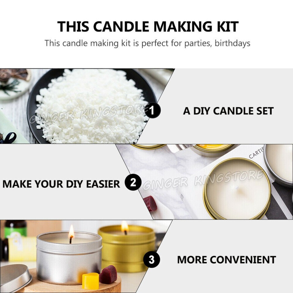 Soy Wax Candle Making Kit For Tea Lights & Melts - Easy to follow ...