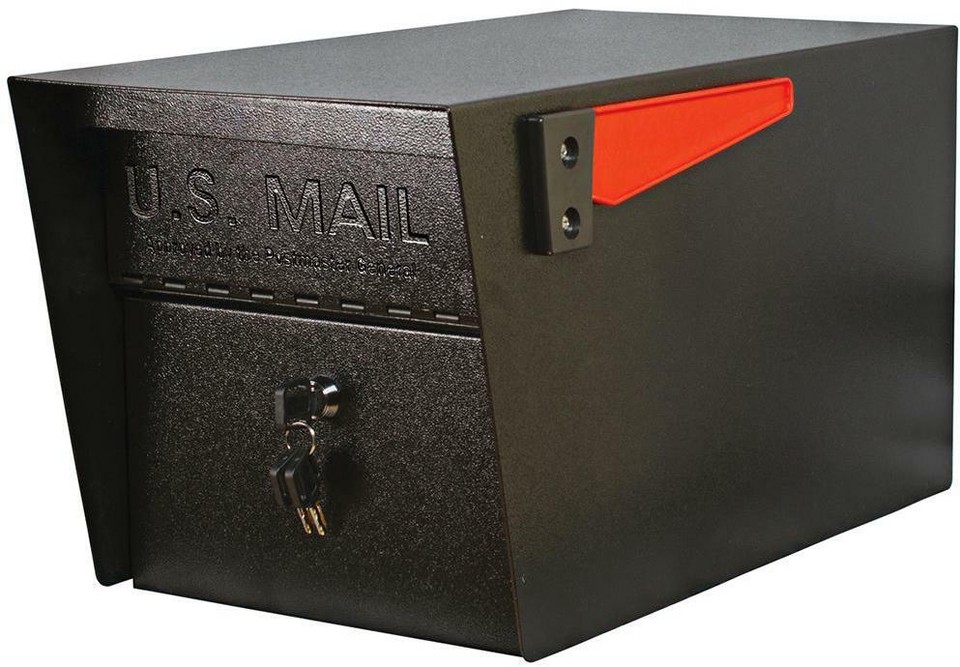 Locking Security Mailbox Locking Post Mount Box High Security Patented ...