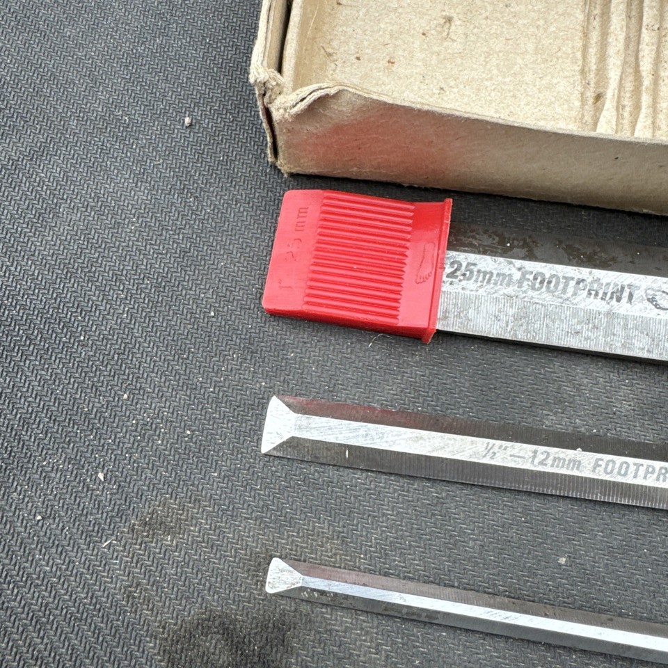 Vintage Footprint Chisels 3 in box | eBay UK