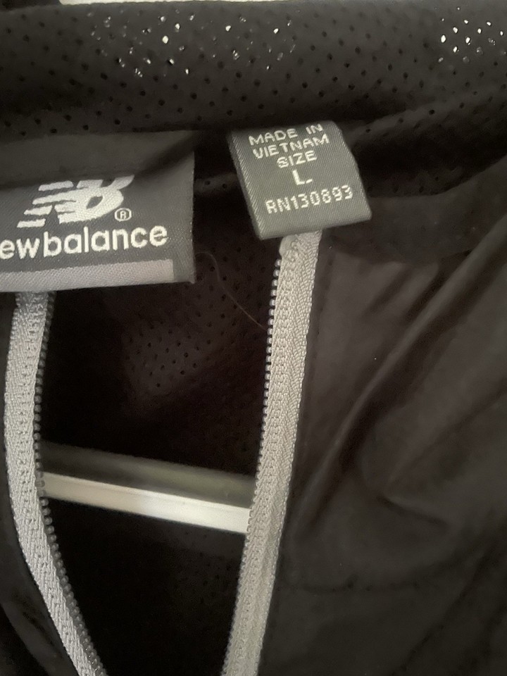 Men’s New Balance Wind Breaker Jacket, Full Zip, Hooded, Large Men’s | eBay