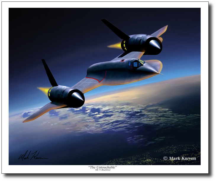 The Untouchable by Mark Karvon - SR-71 Blackbird - Skunkworks - Sled ...