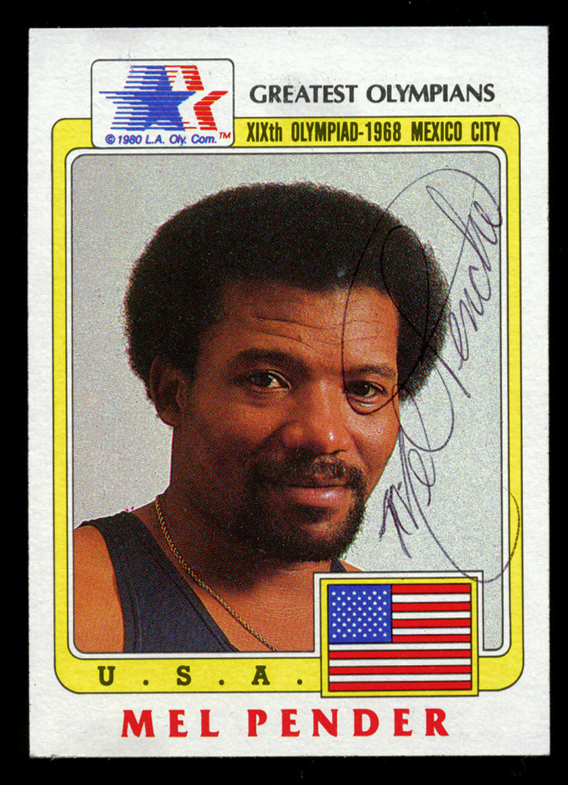 Mel Pender #65 signed autograph auto 1983 Topps Greatest Olympians Card ...